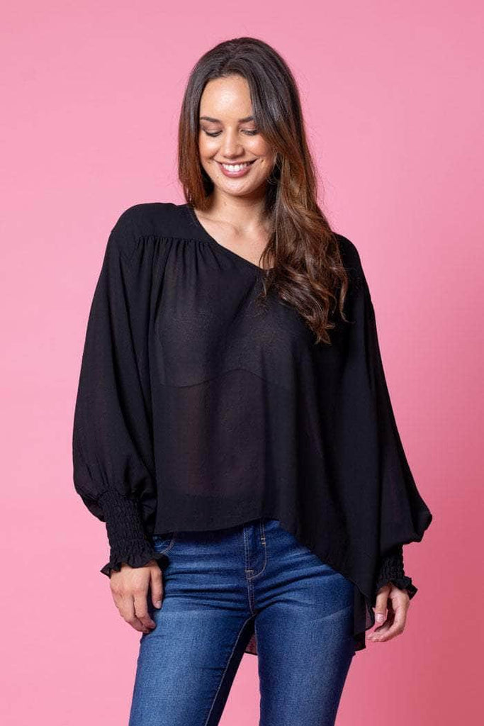 Buy Charlotte Blouse Black by Augustine online - Augustine
