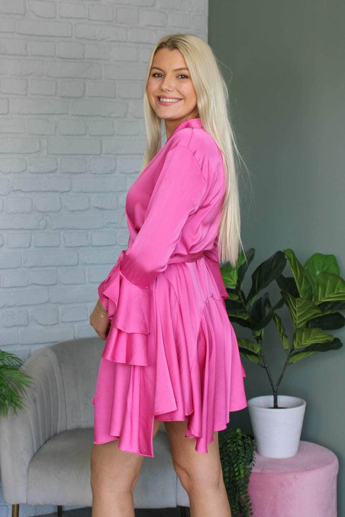 Buy Freya Wrap Dress Rose by Augustine online - Augustine