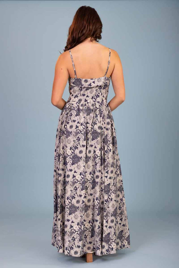 Buy Rita Dress Sunflower Navy by Amaya online - Augustine