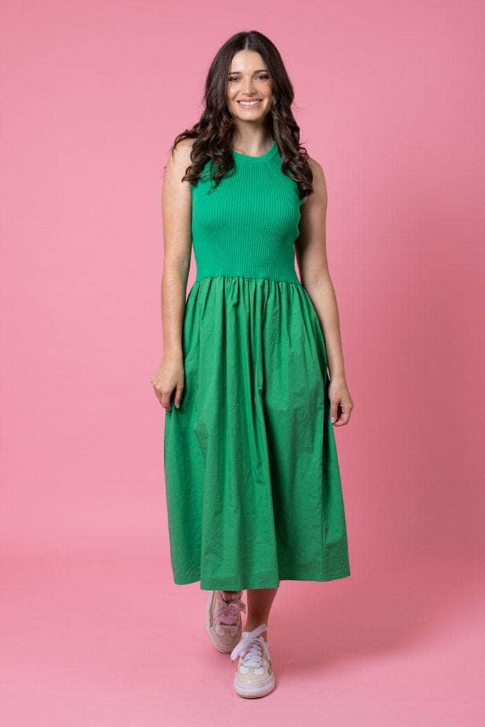 Zara Midi Dress Green – Augustine