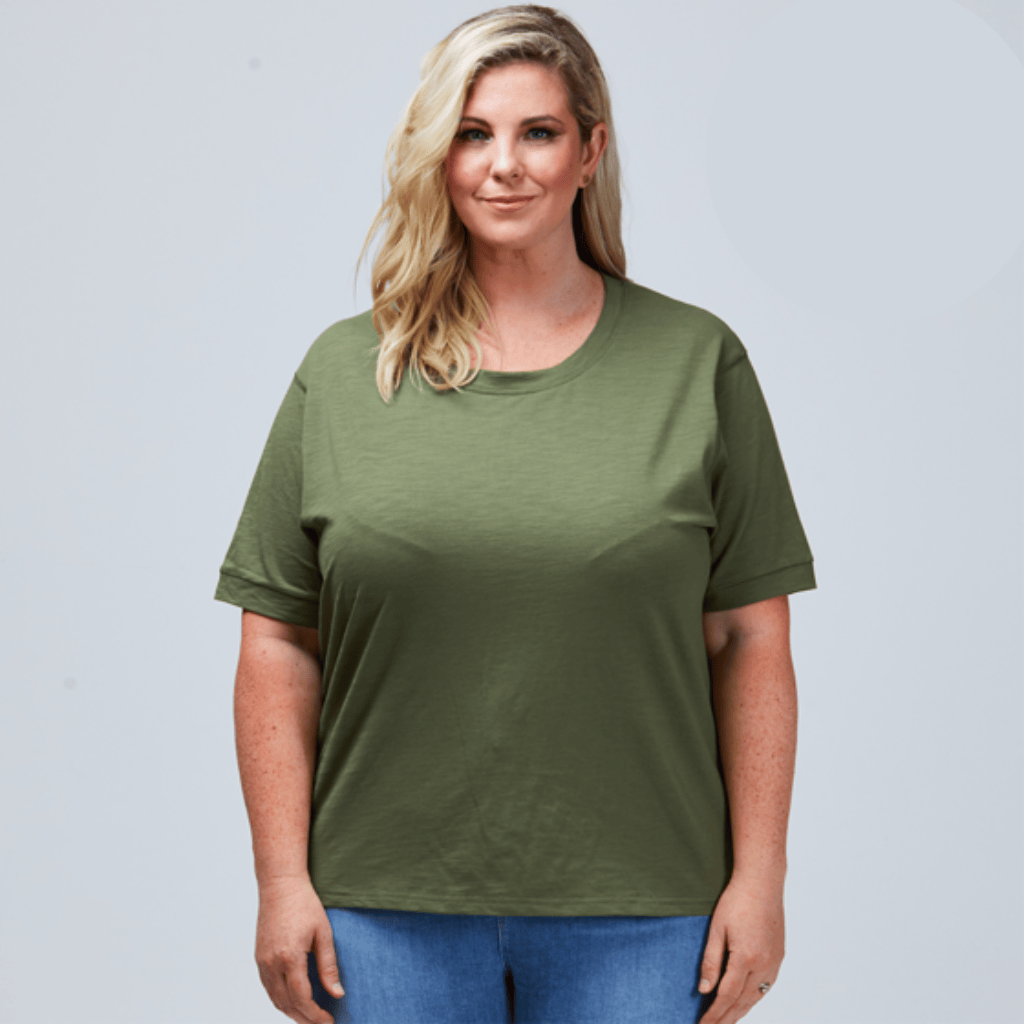 Jasmine Tee Khaki – Augustine
