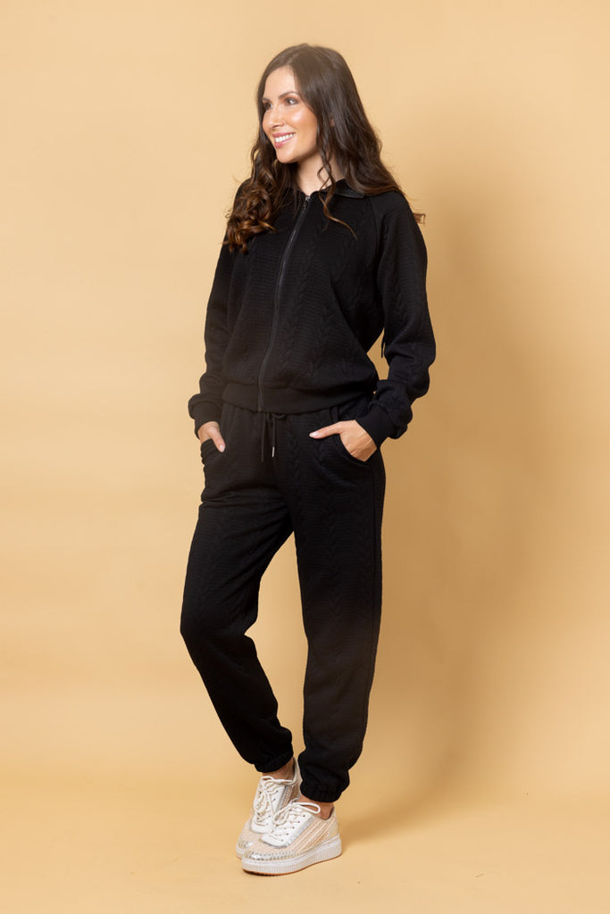 Buy Adalee Pant Embossed Black by Charlo online - Augustine