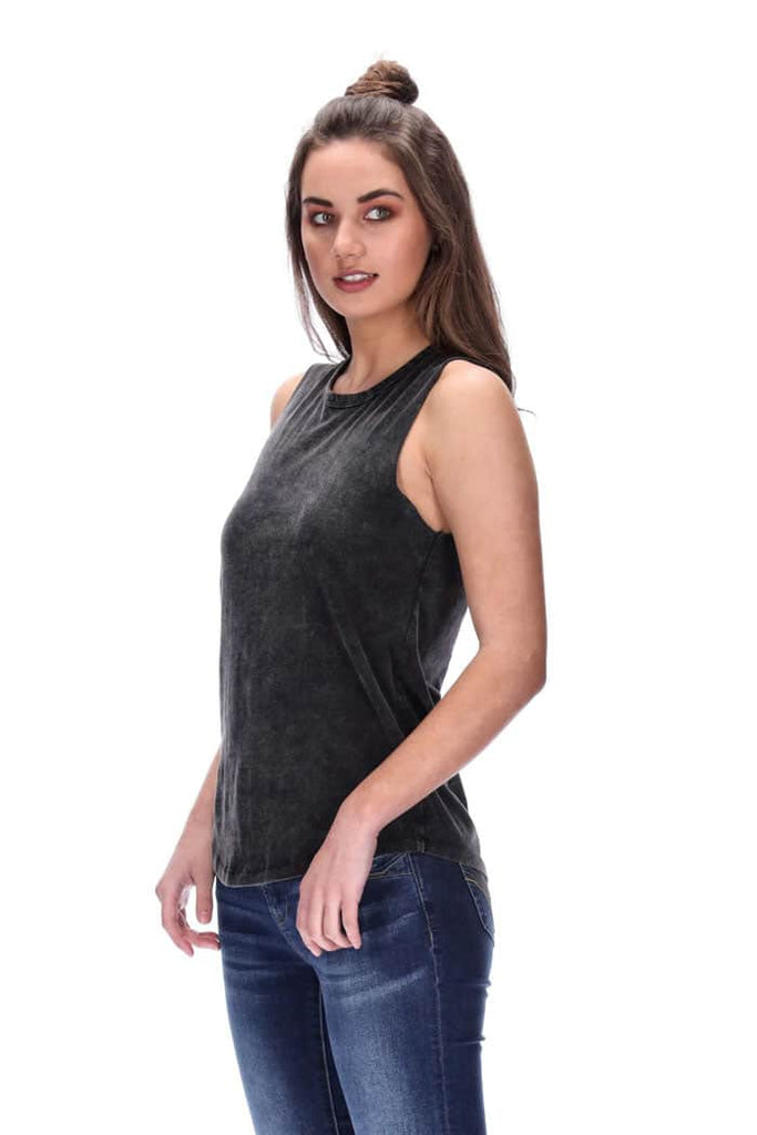 Buy Chicago Singlet Distressed Black by Alaska Tees online - Augustine