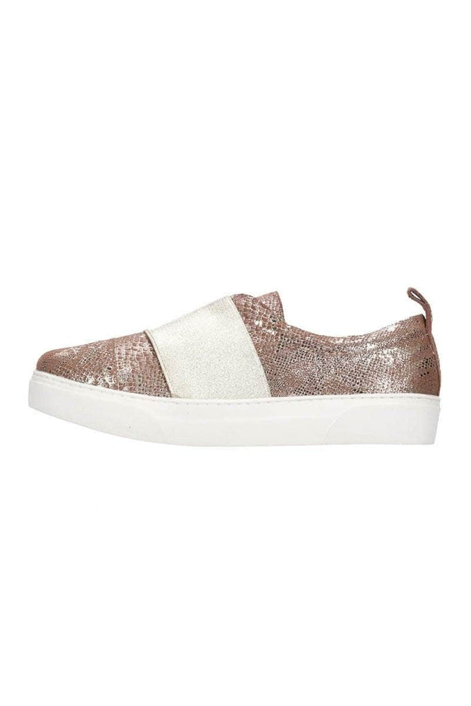 Buy Hailey Sneaker Bronze Snakeskin by Hey Monday online - Augustine