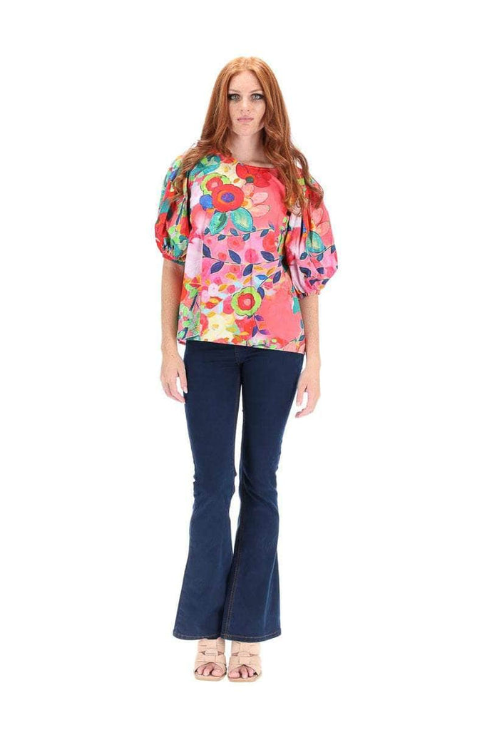 Buy Mackenzie Bubble Top Floral by Augustine online - Augustine