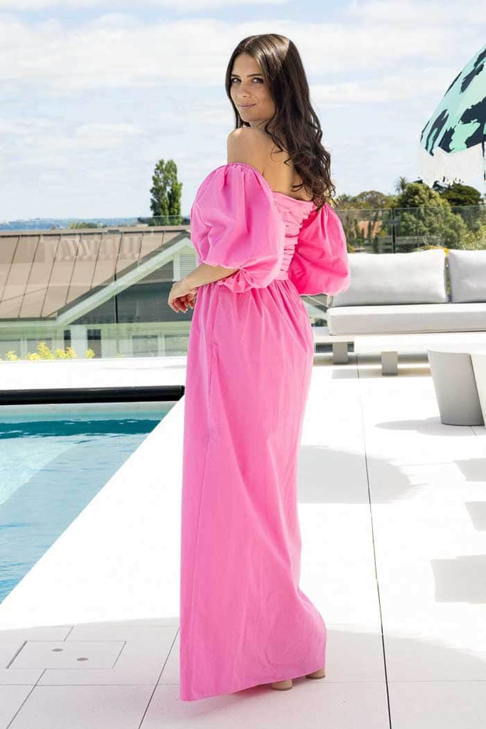 Buy Mari Maxi Dress Pink by Augustine online - Augustine
