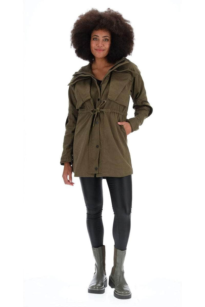 Buy Maverick Utility Jacket Khaki by Amaya online - Augustine