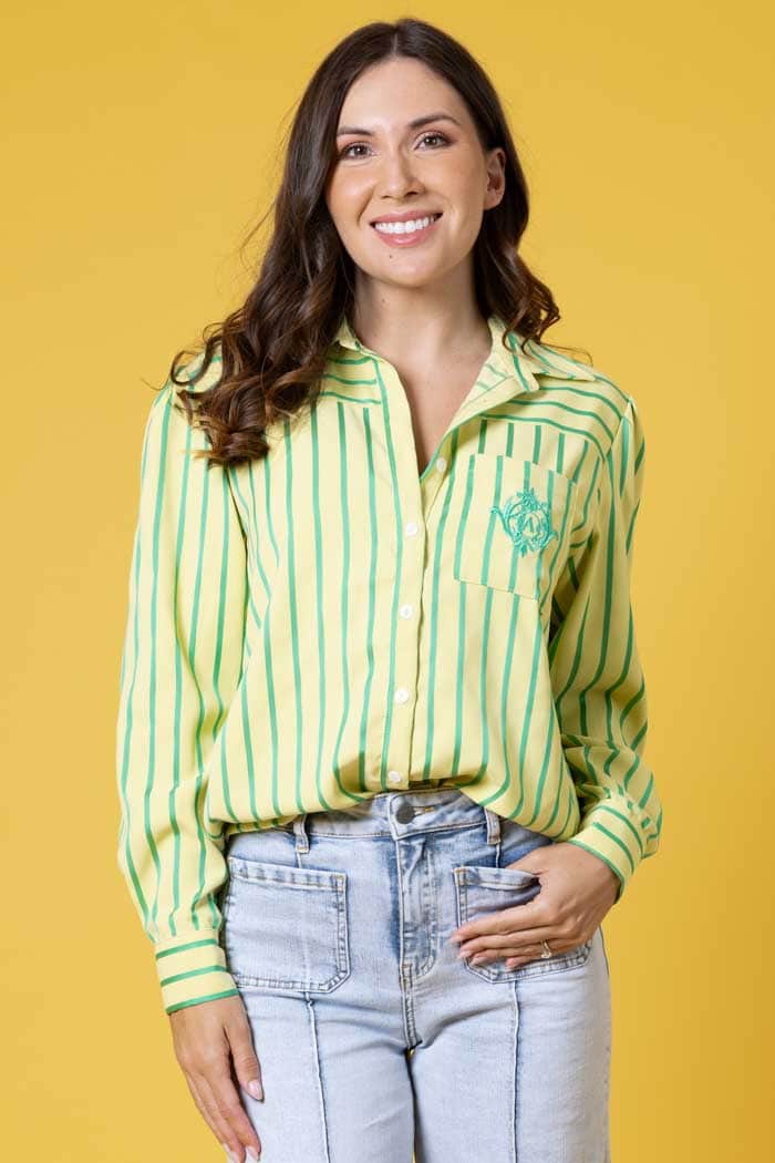 Emma Green Lemon Stripe Shirt – Augustine