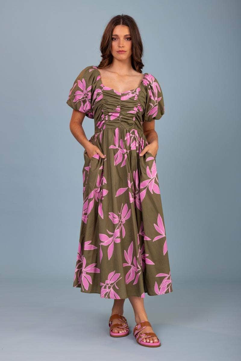 Storm Dress Green – Augustine