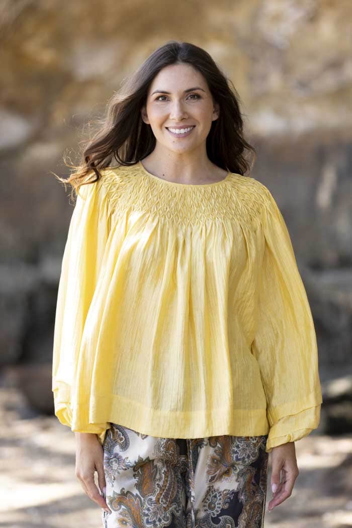 Darya Blouse Yellow – Augustine