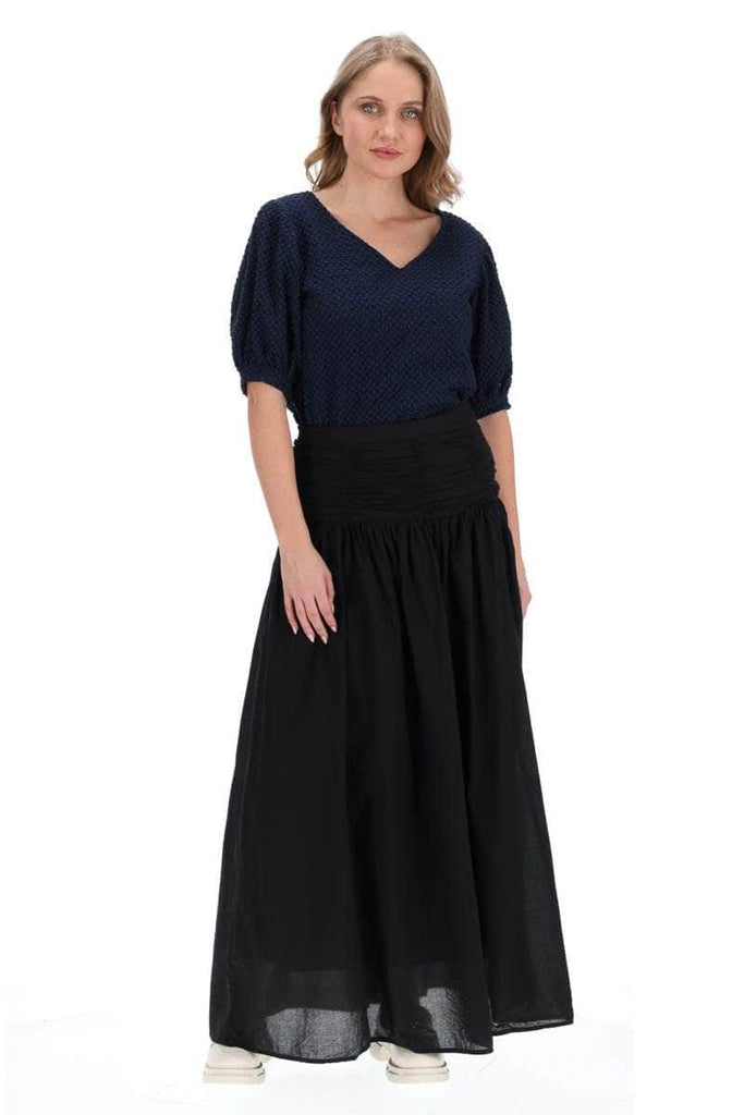 Buy Tania Maxi Skirt Black by Amaya online - Augustine