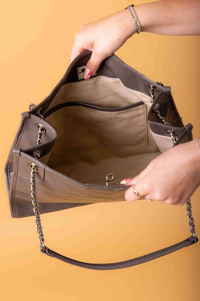 Buy Zoe Handbag Taupe by Handbags online - Augustine