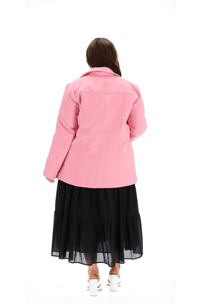 Buy Elle Fitted Coat Pink by Stella Royal online - Augustine