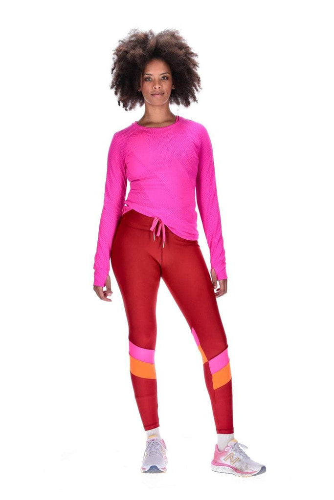 Buy Power Up Hot Pink Mesh Top by Sweat Republic online - Augustine