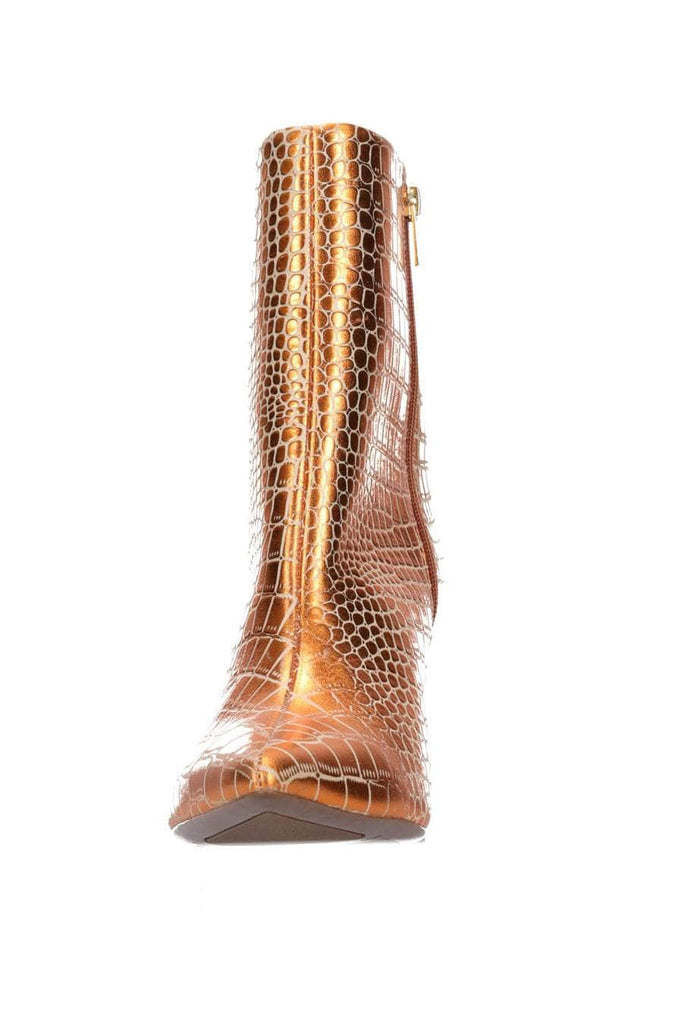 Buy Tania Boot Bronze Croc by Hey Monday online - Augustine