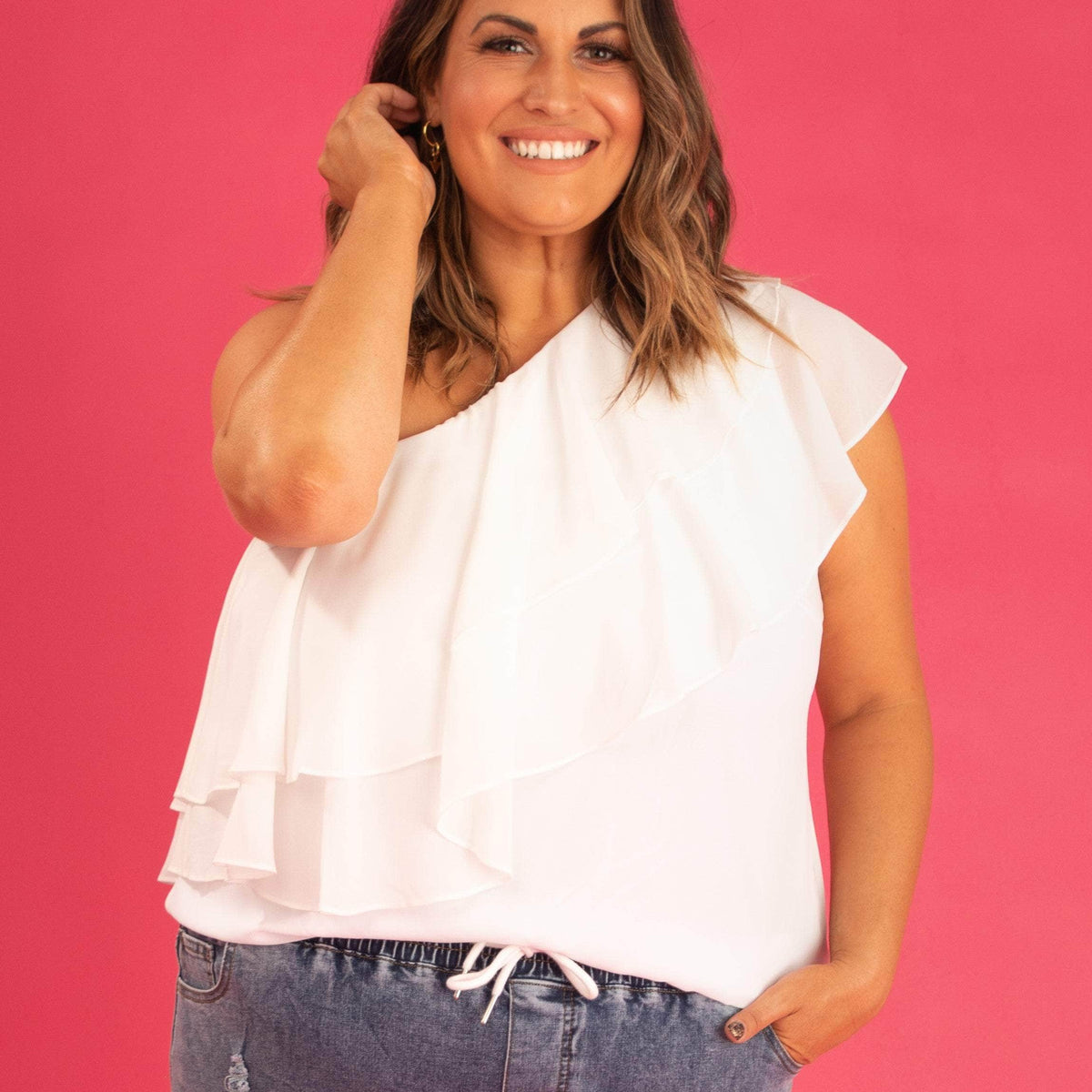 Sonya Top White – Augustine