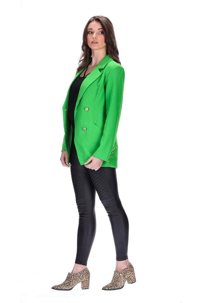 Buy Asta Blazer Green by Pretty Basic online - Augustine